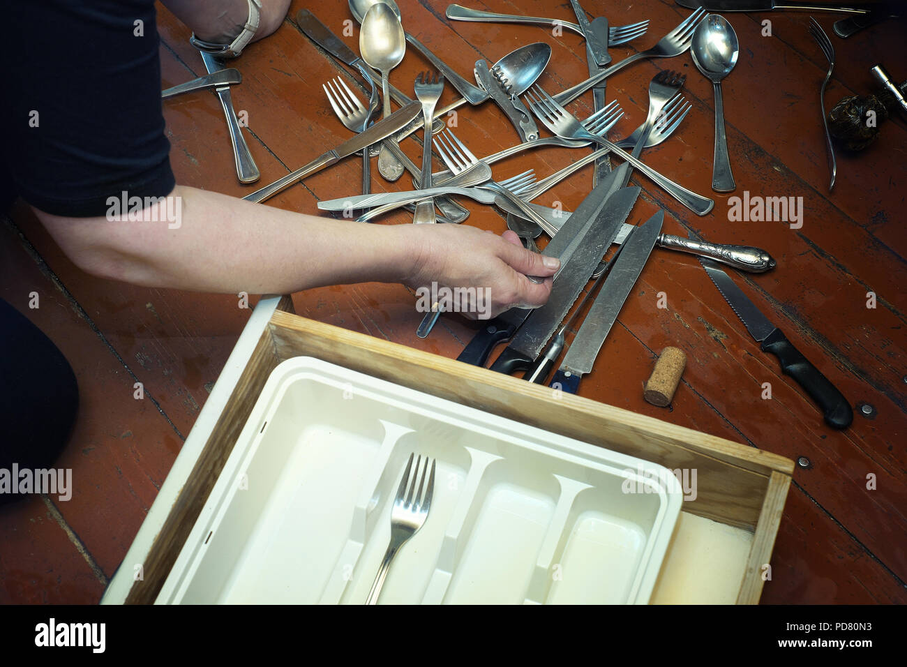 Mess on the floor hi-res stock photography and images - Alamy