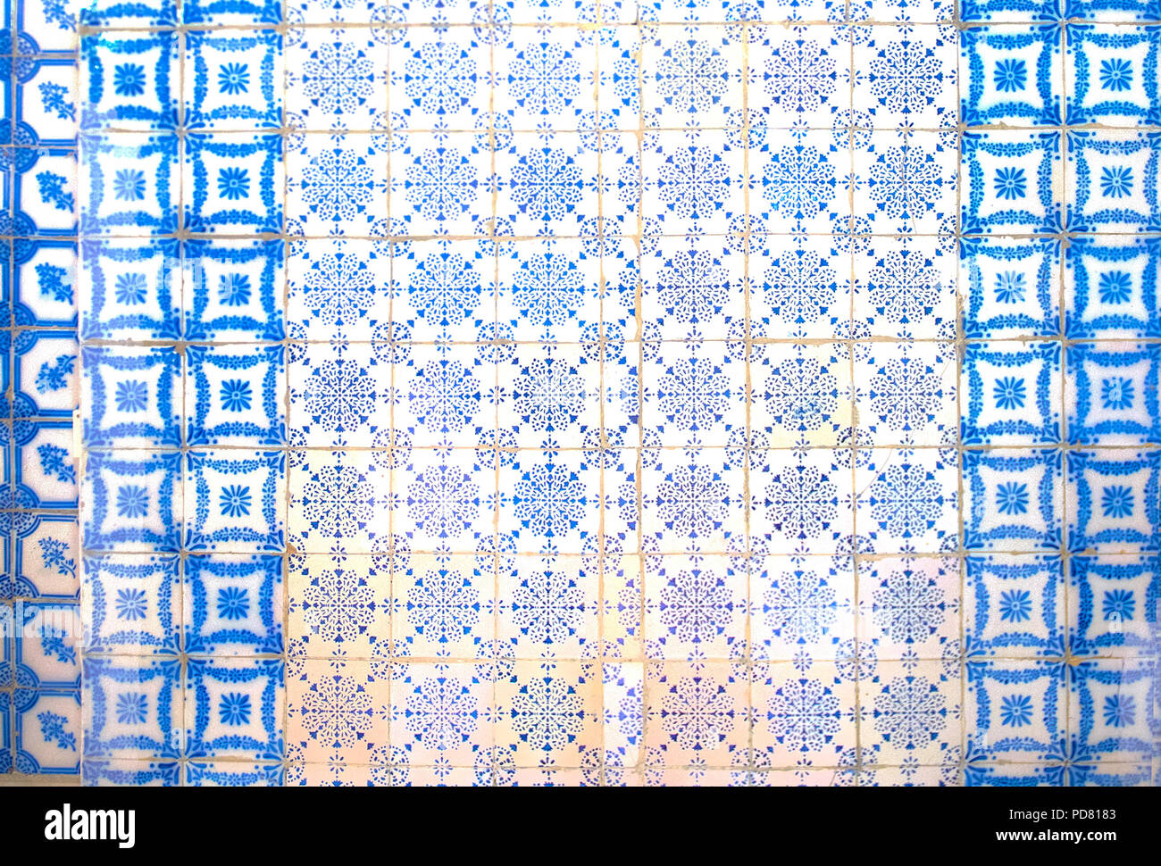 Blue and white ceramic tiles from St John the Baptist Church, Ein Karem ...