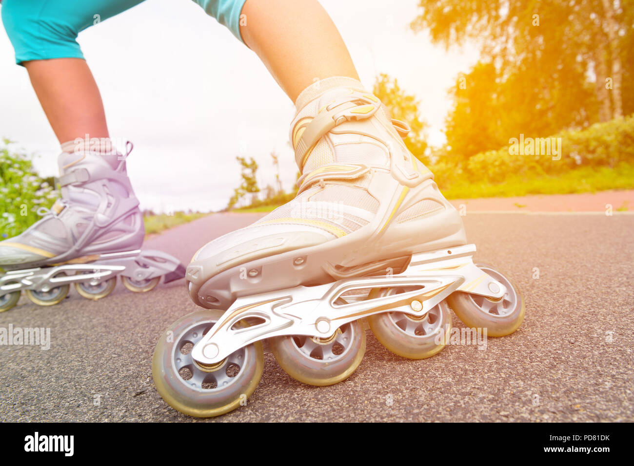 Skating roller skater road hi-res stock photography and images - Alamy