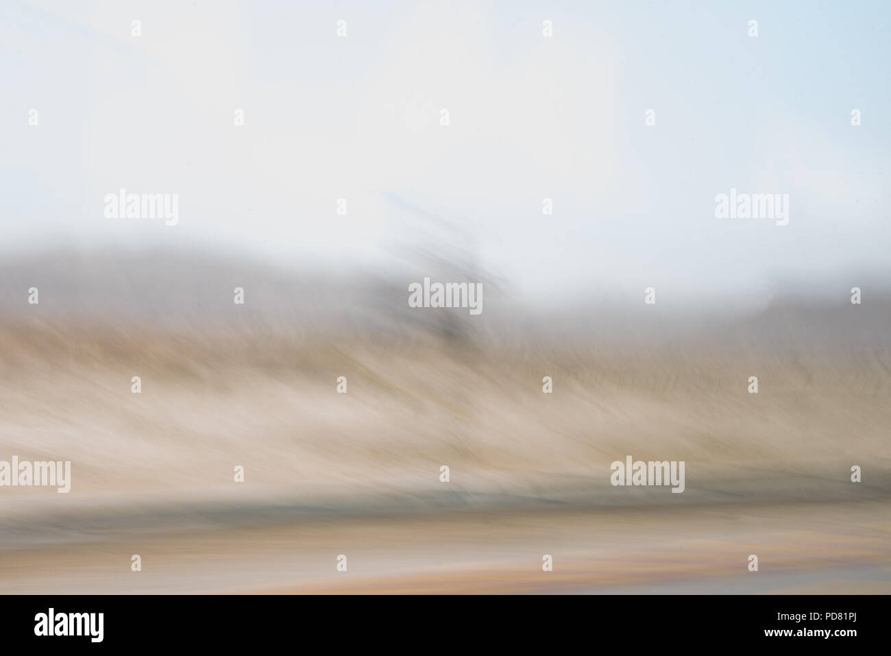 Abstract impression of the Negev Desert of West Bank Palestine showing ...