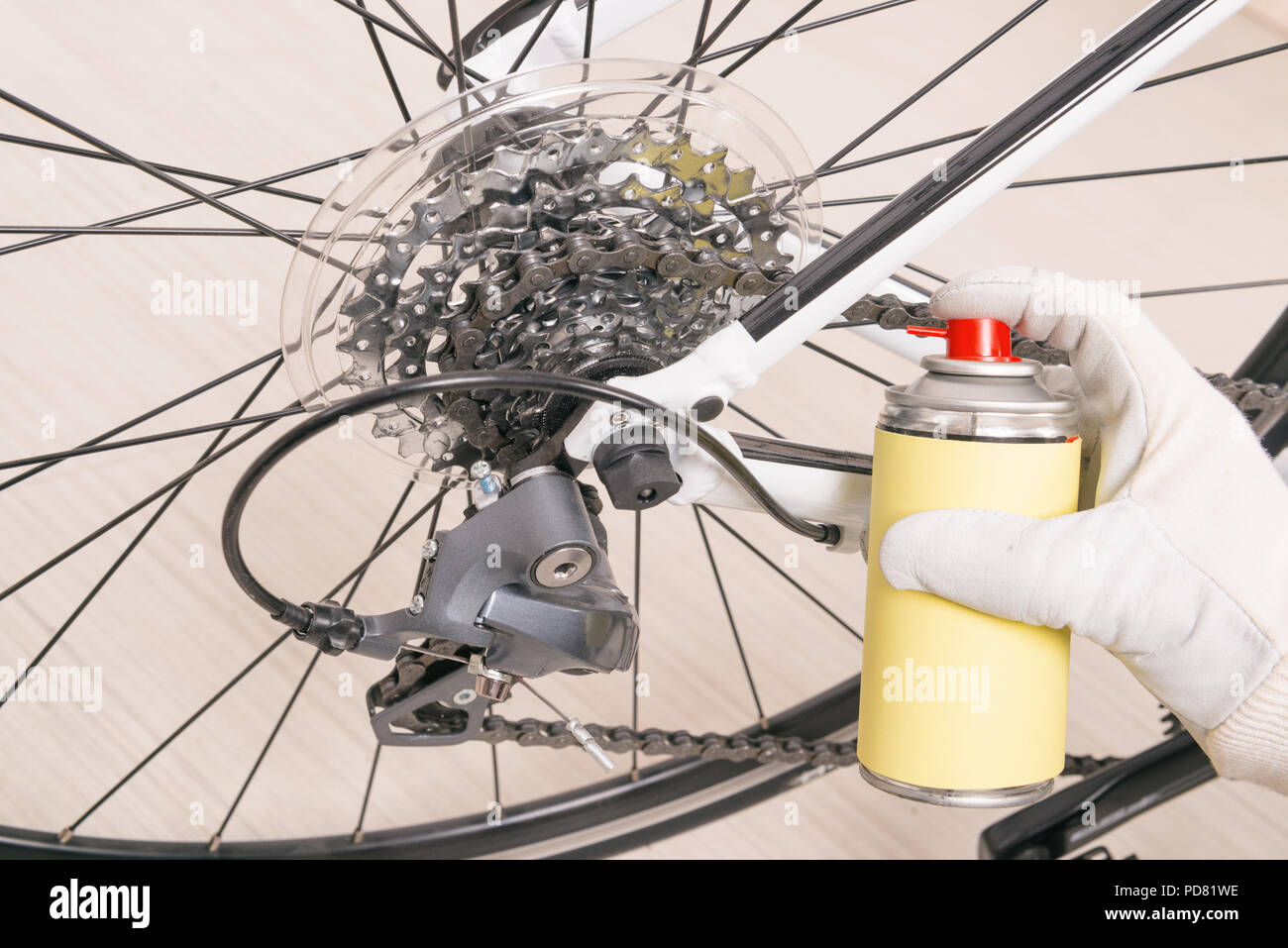 Preparing bicycle new season hi-res stock photography and images - Alamy