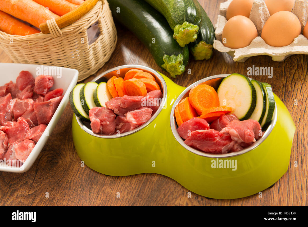 Raw pet food hi-res stock photography and images - Alamy