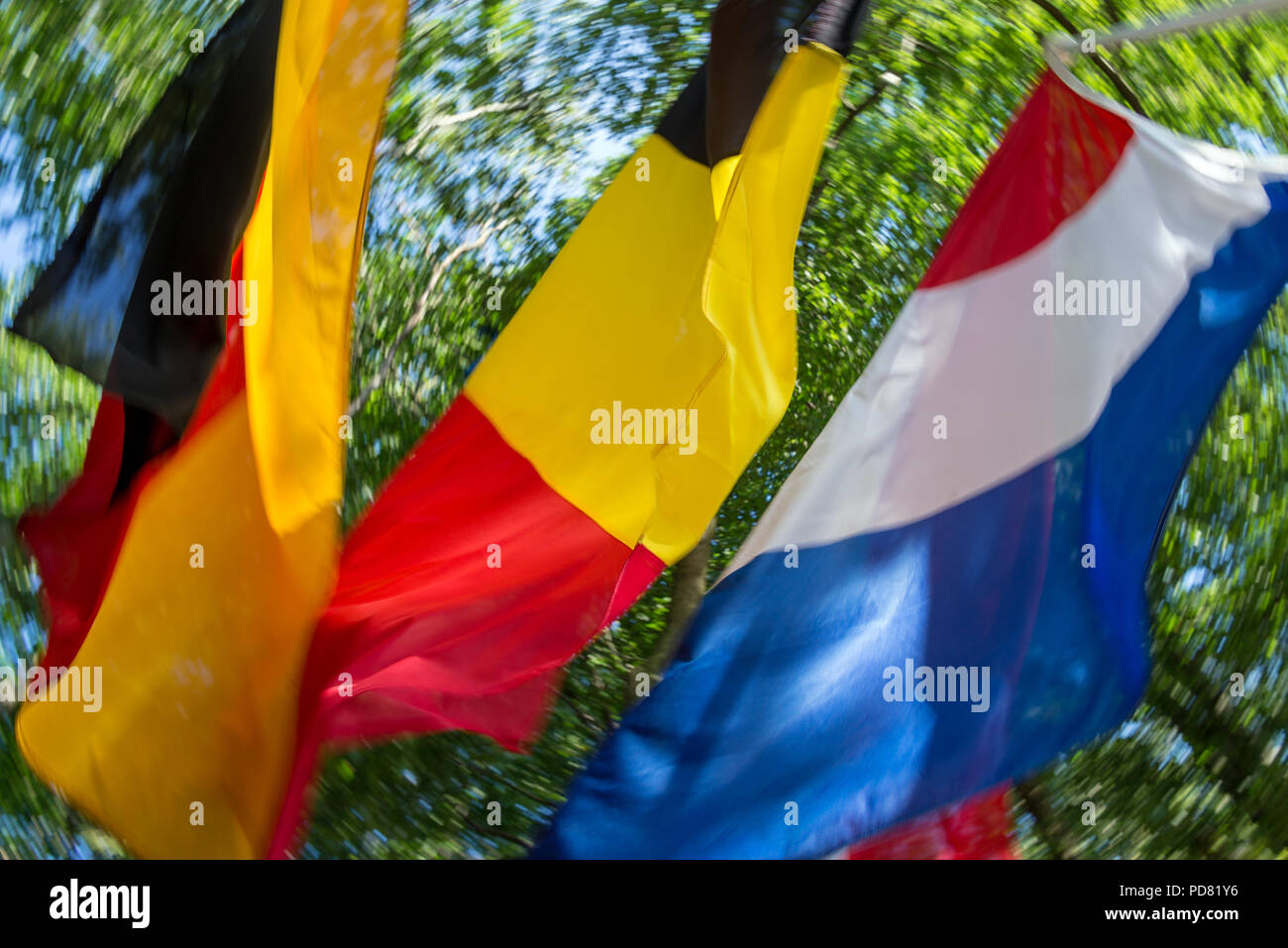 German-Belgian-Dutch border at the tri-border region in Aachen and ...