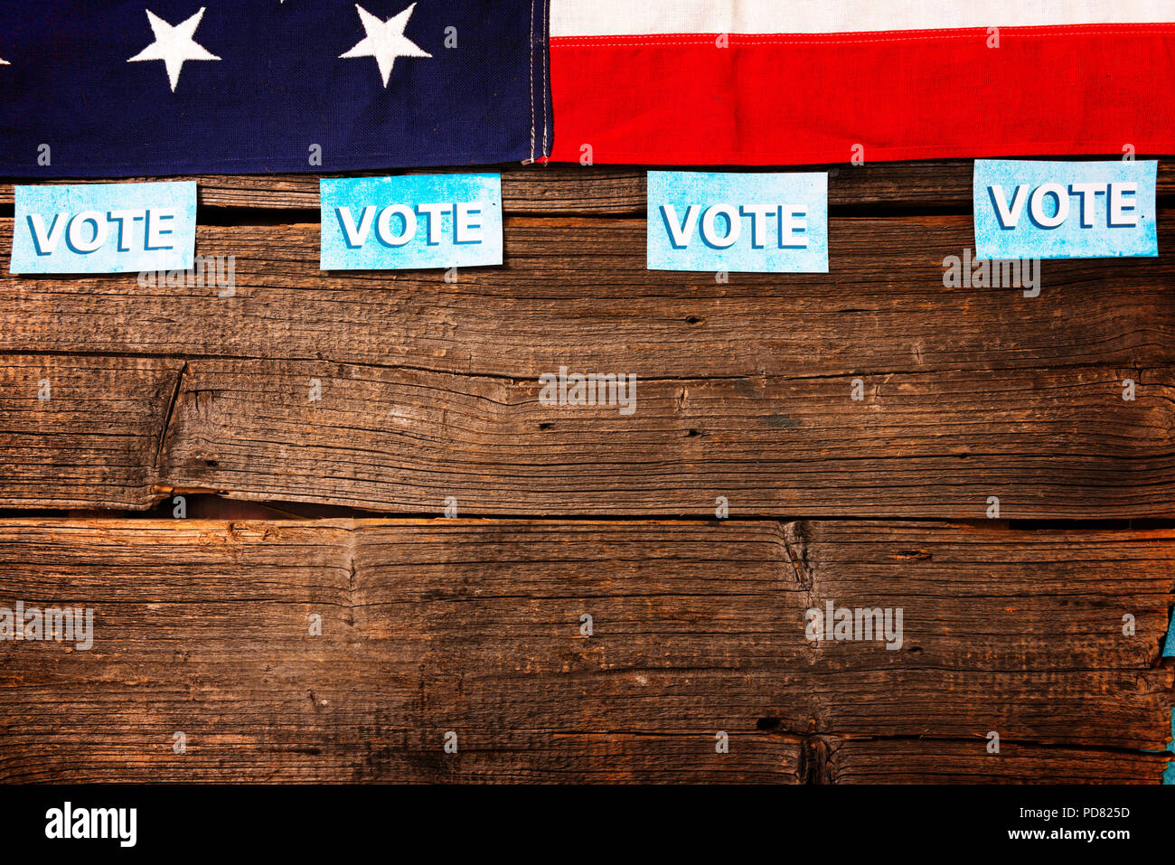 Composition of objects related to presidential election in USA Stock ...