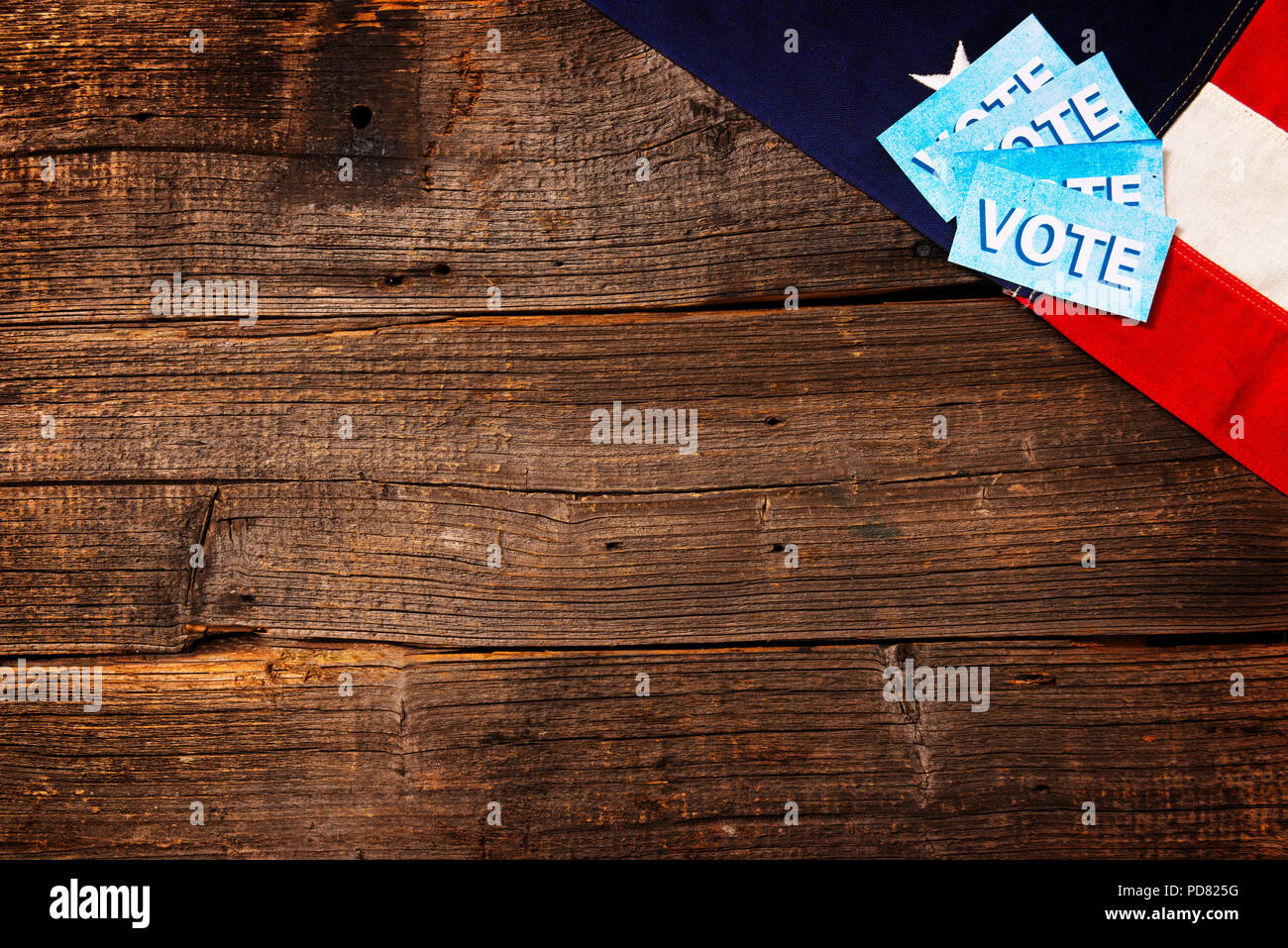 Composition of objects related to presidential election in USA Stock ...