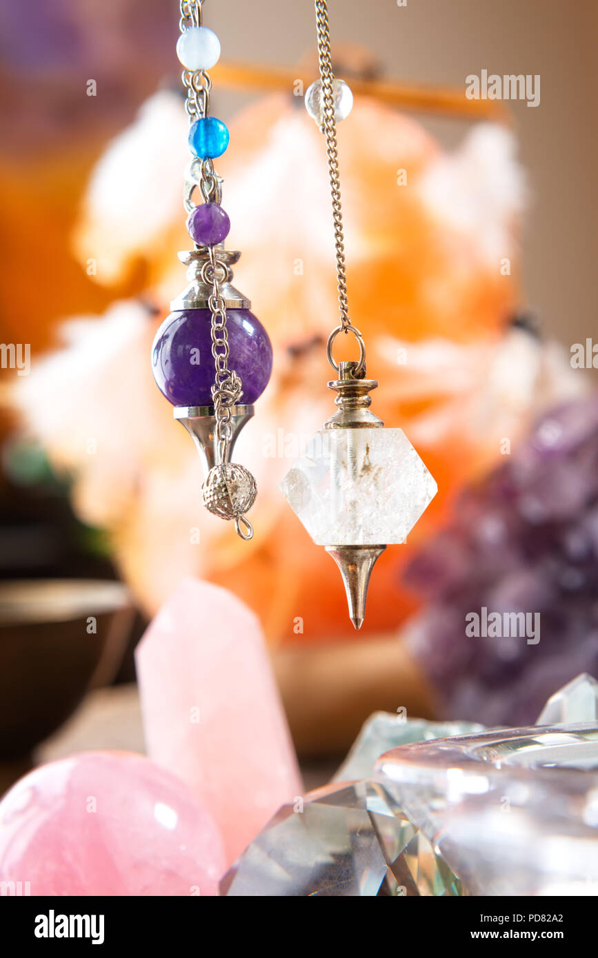 Crystal pendulum hi-res stock photography and images - Alamy