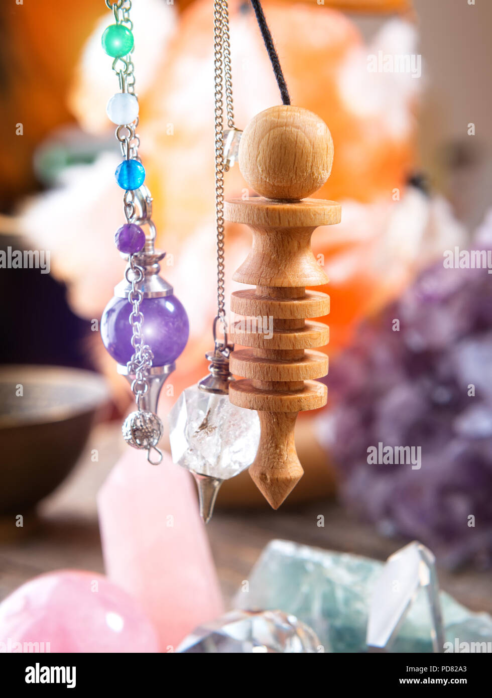 Crystal pendulum hi-res stock photography and images - Alamy