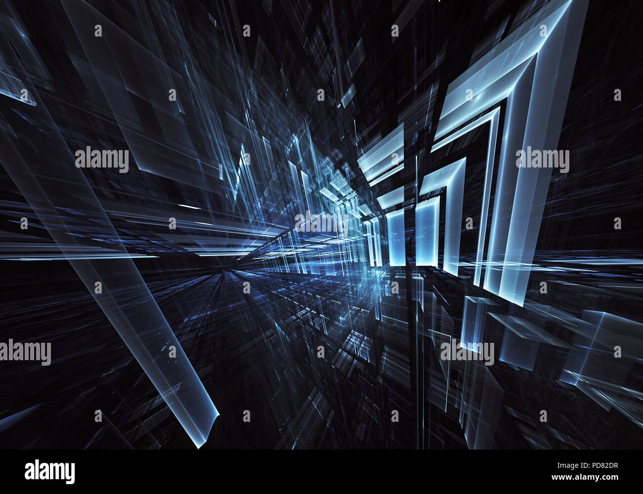 Abstract technology 3D illustration Stock Photo - Alamy