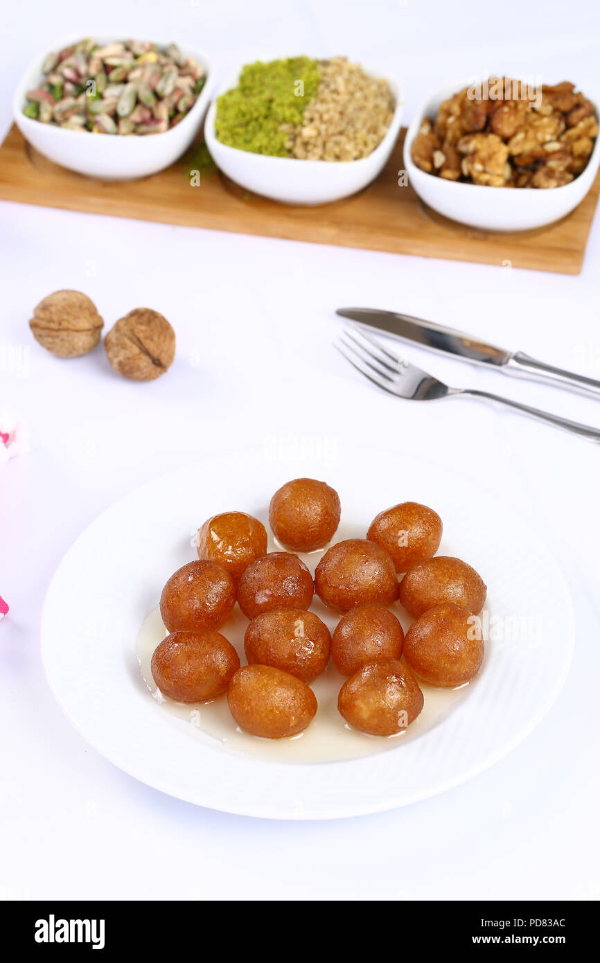 Dessert / Lokma / Fried dough Stock Photo - Alamy