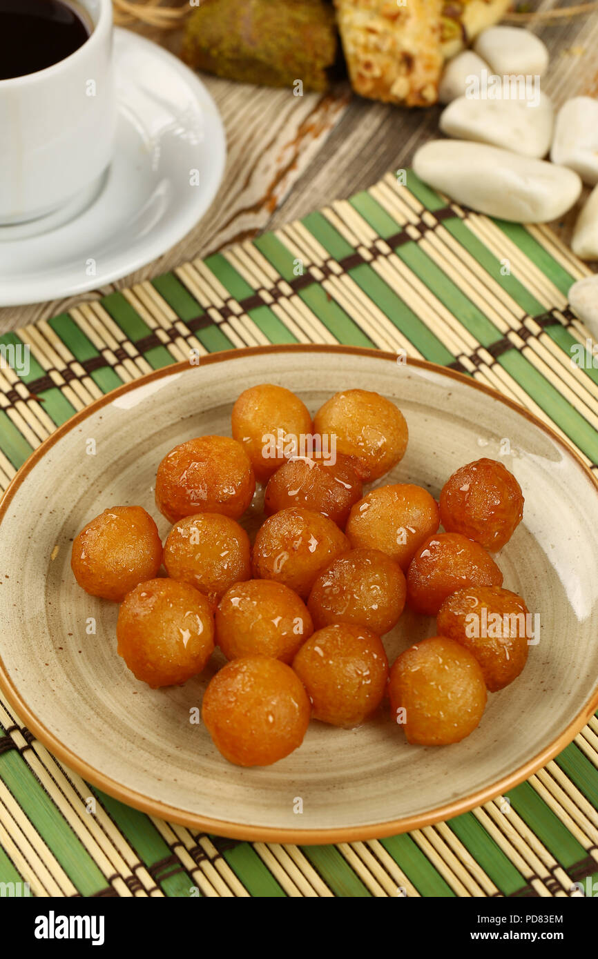 Dessert / Lokma / Fried dough Stock Photo - Alamy