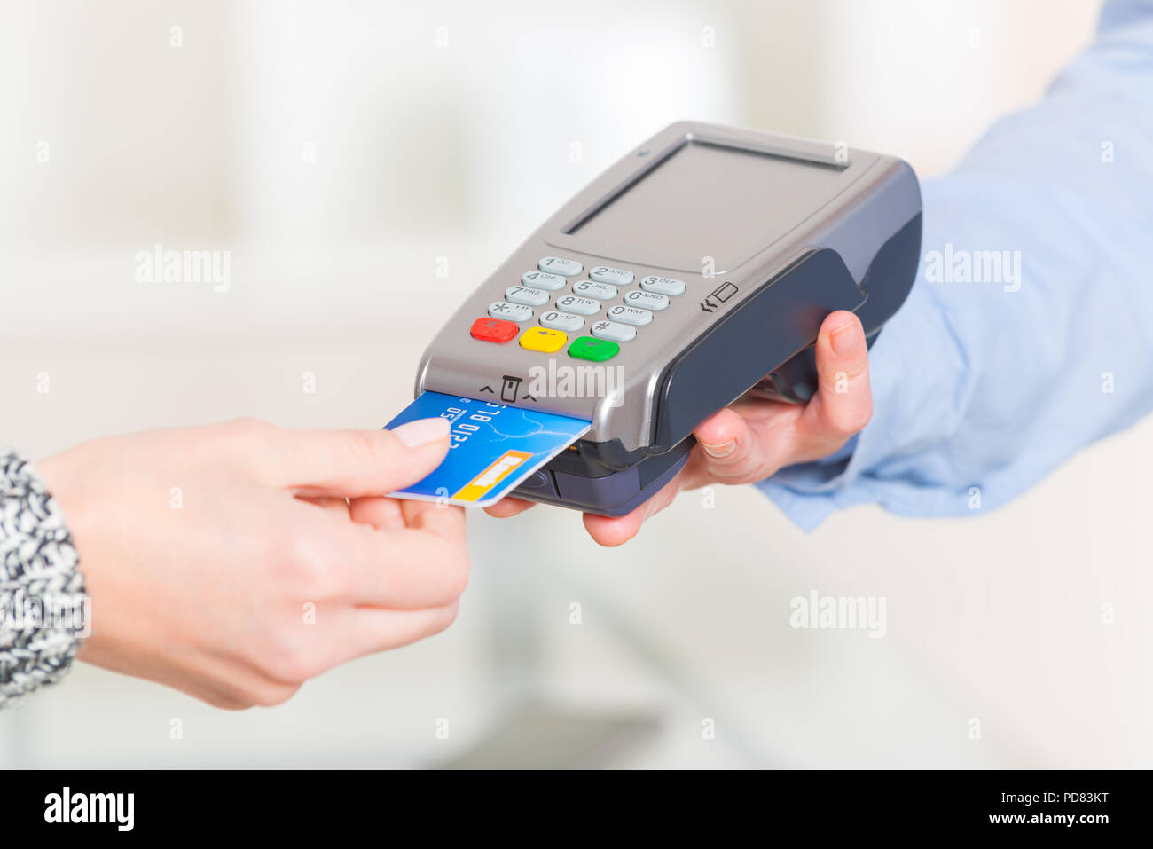 Pdq Card Credit Debit Machine Money Payment High Resolution Stock ...