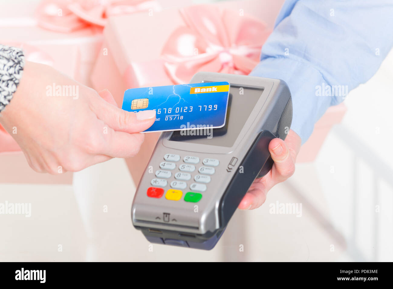 Pdq Card Credit Debit Machine Money Payment High Resolution Stock ...