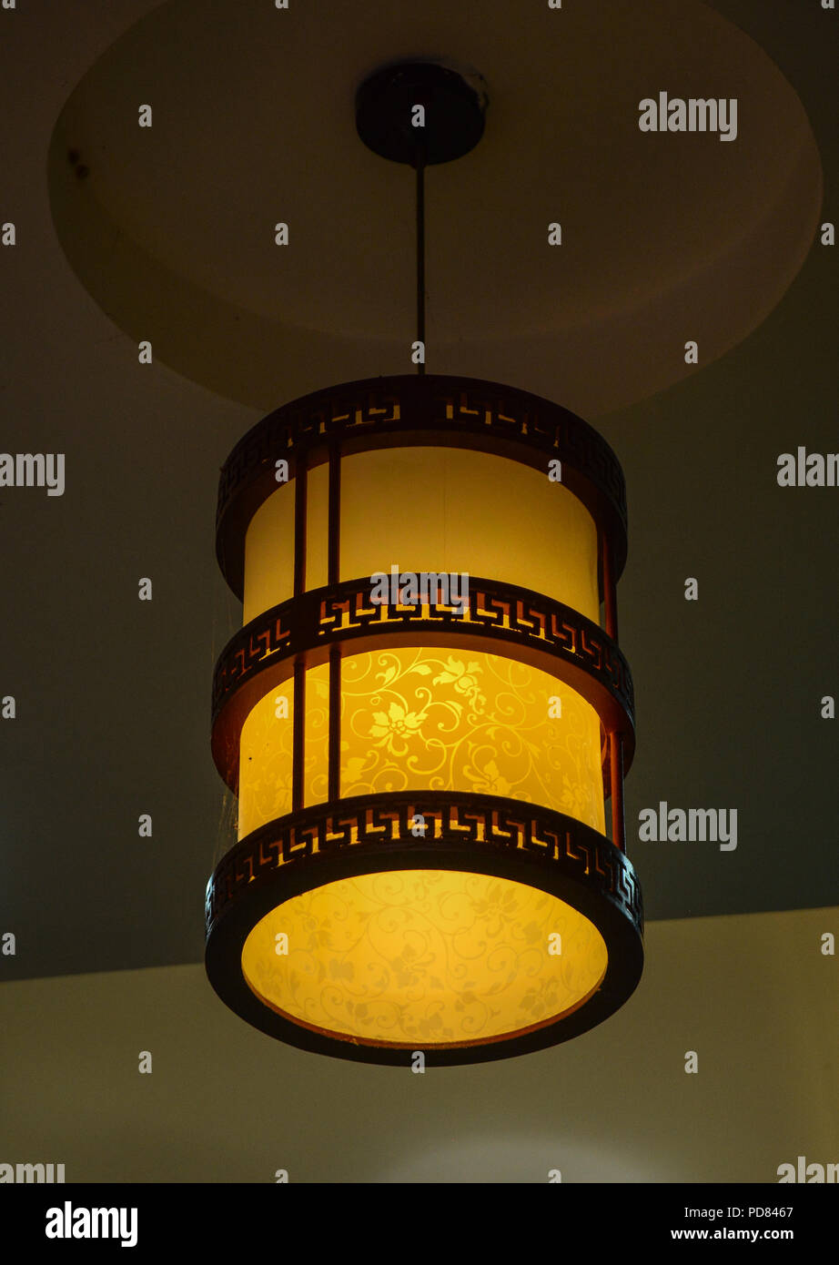 Lighting lamp at ceiling for decorations in modern house Stock Photo ...