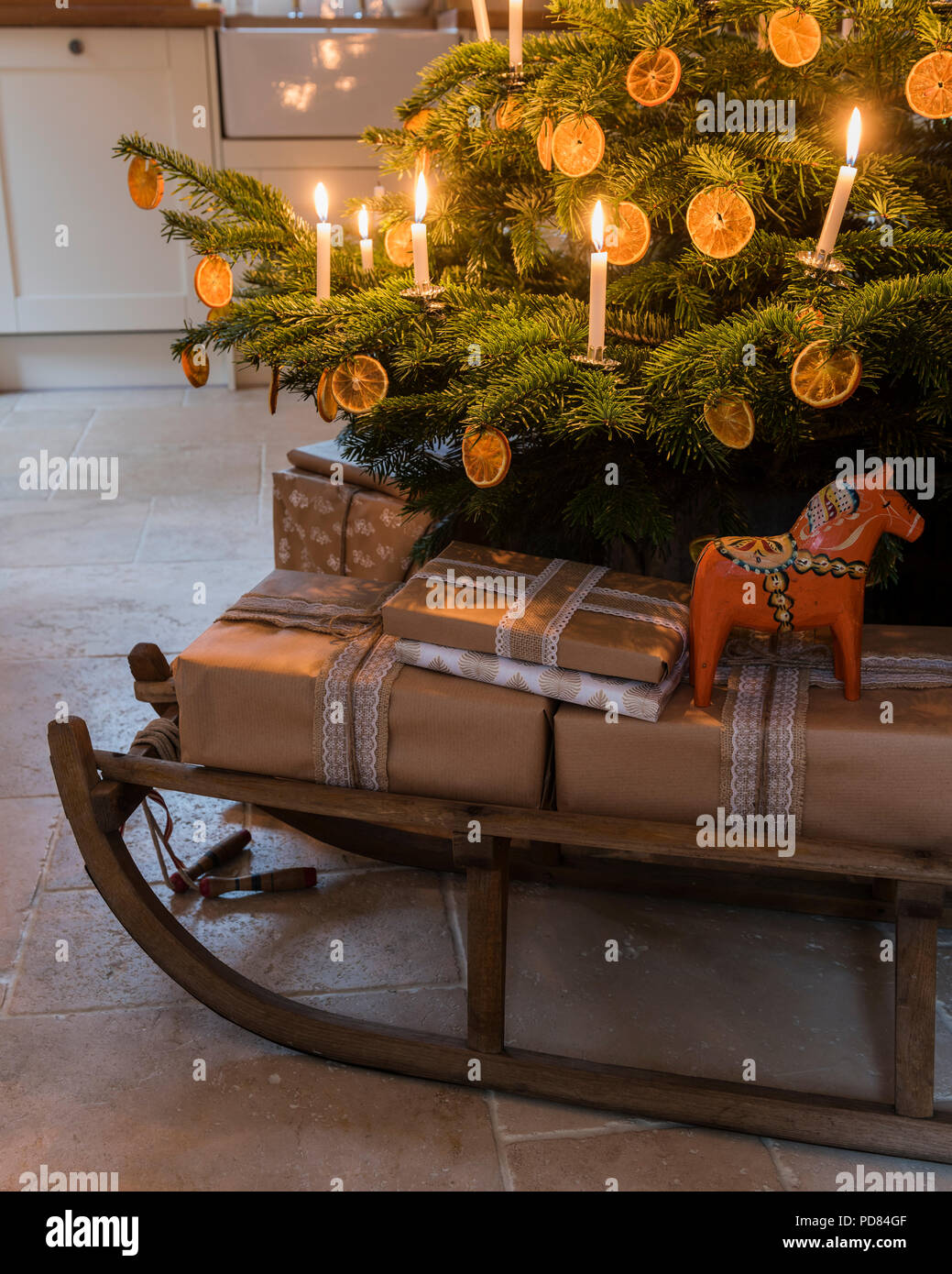Wooden Sled Christmas Decorations | Psoriasisguru.com