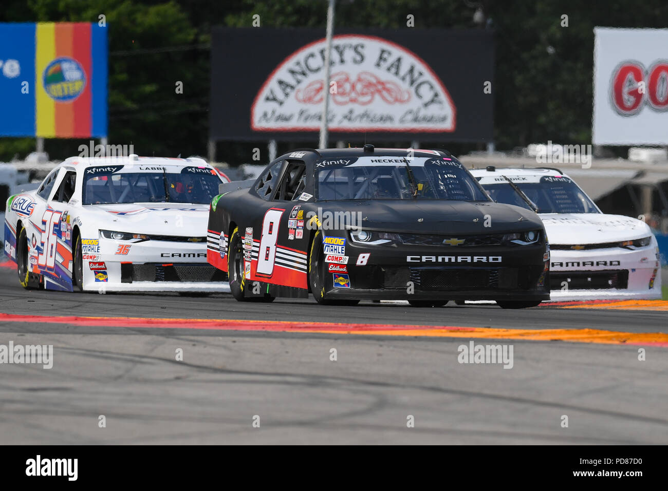 August 4, 2018: NASCAR Xfinity Series driver Scott Heckert (8) leads a ...