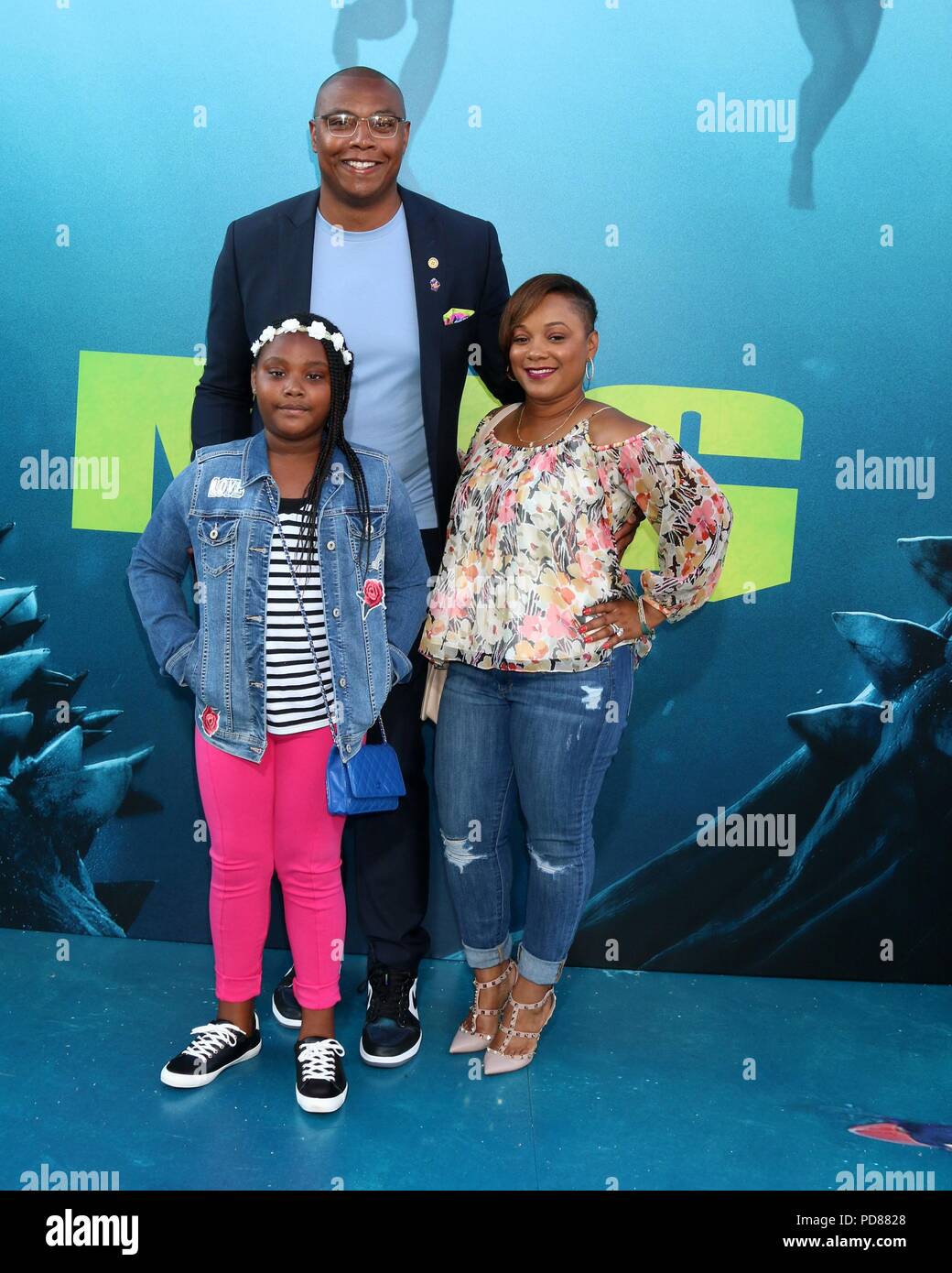 Los Angeles, CA, USA. 6th Aug, 2018. Caron Butler, Family at arrivals ...