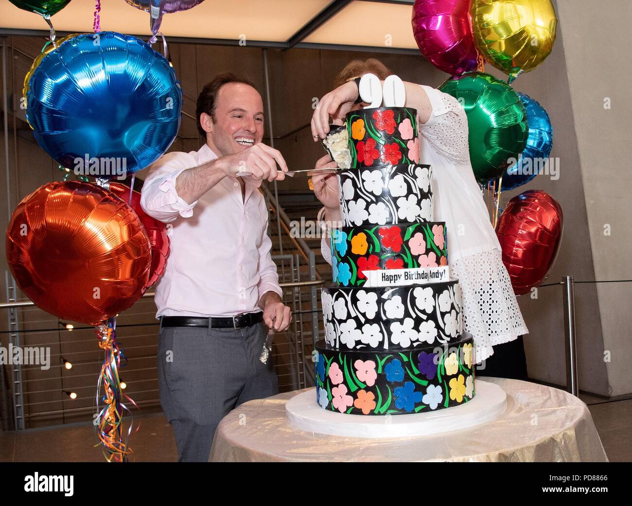 New York, NY, USA. 6th Aug, 2018. Scott Rothkopf, Donna De Salvo in ...