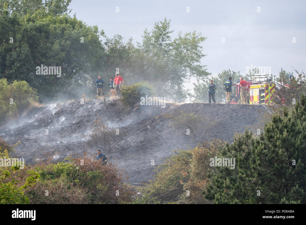 Fire crew talking hi-res stock photography and images - Alamy