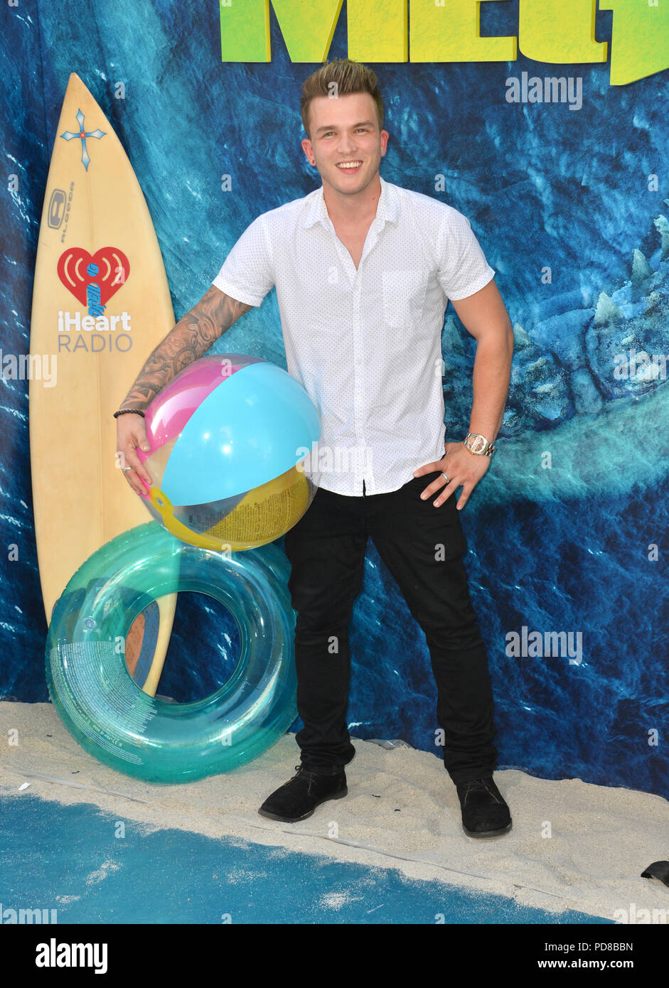 LOS ANGELES, CA. August 06, 2018: Josh Devine at the US premiere of ...