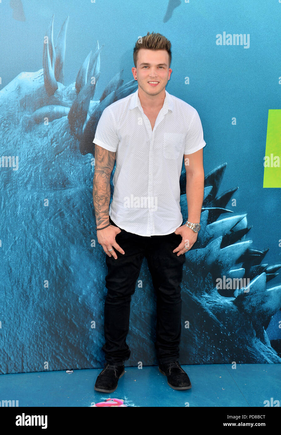 LOS ANGELES, CA. August 06, 2018: Josh Devine at the US premiere of ...