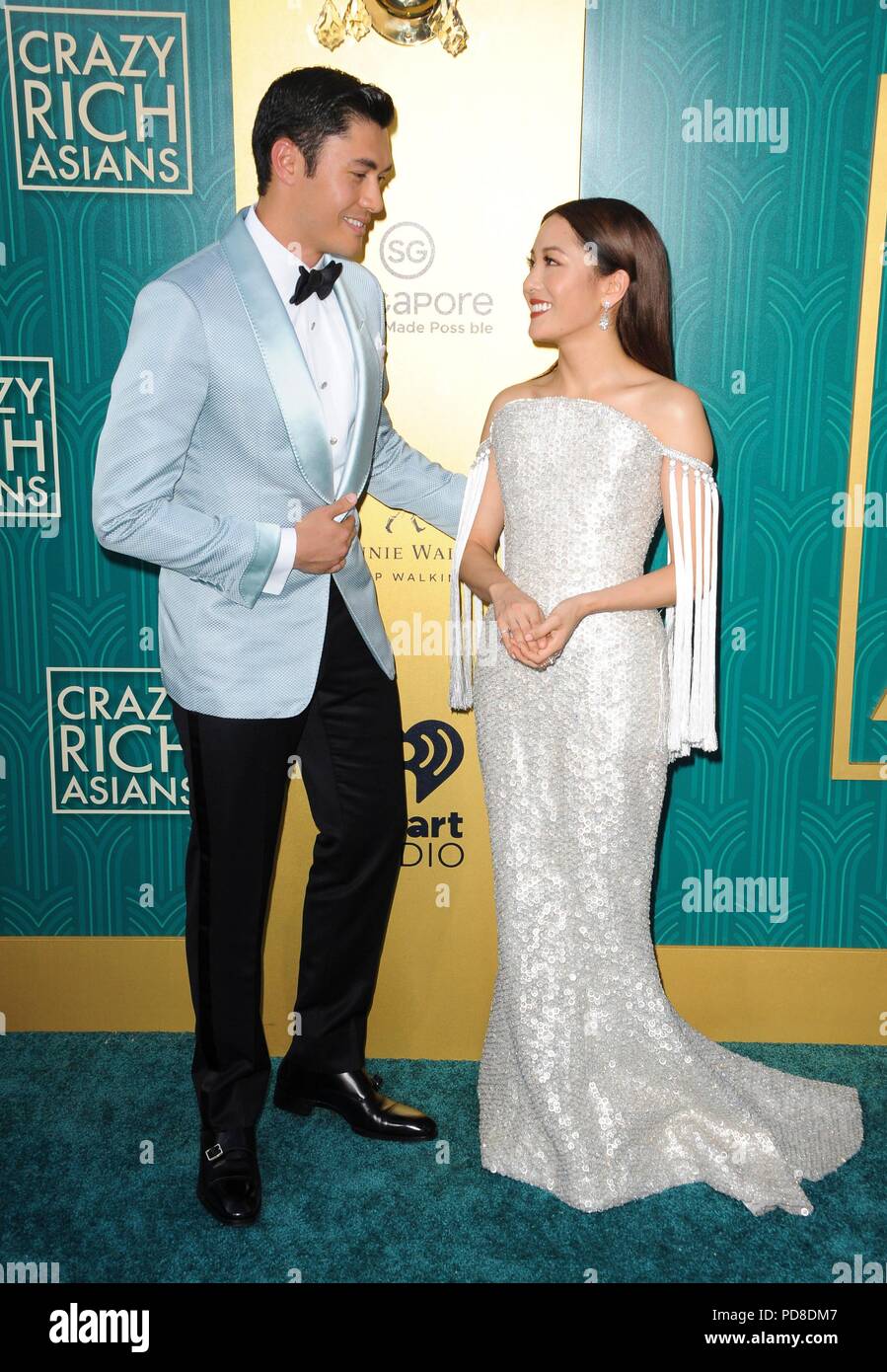 Los Angeles, CA, USA. 7th Aug, 2018. Henry Golding, Constance Wu at ...