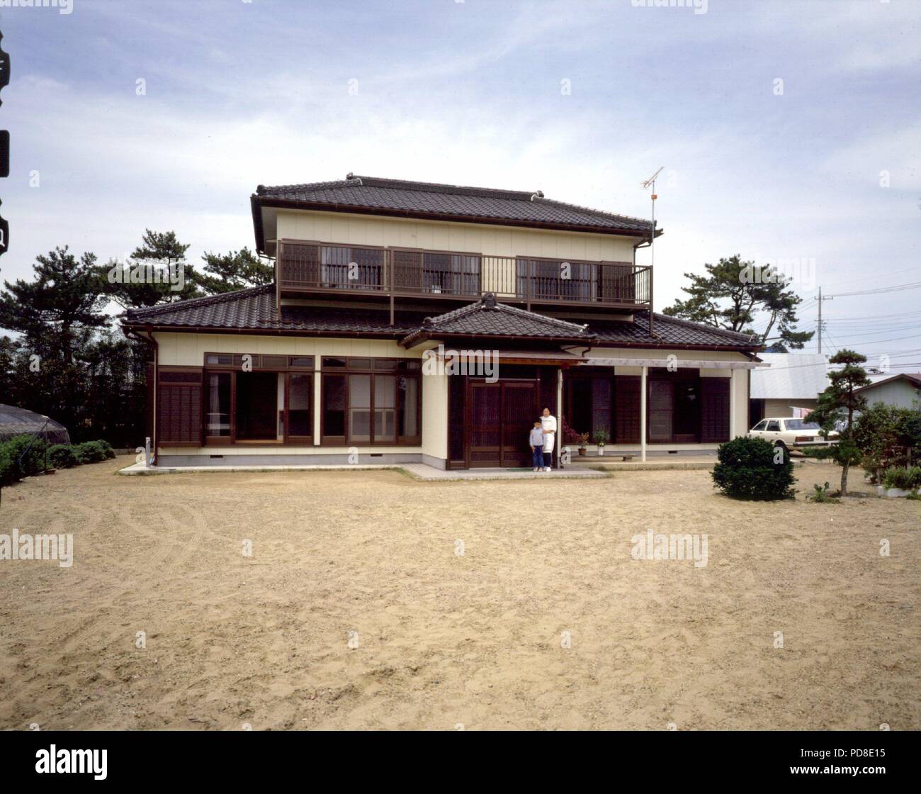 View of a typical Japanese country house in Kashima. (Undated) | usage ...