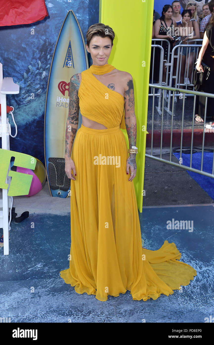Los Angeles, California. 6th Aug, 2018. Ruby Rose attending 'The Meg ...