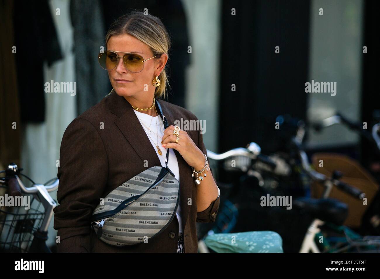 Copenhagen, Denmark. 7th August 2018. Blogger Janka Polliani attending ...