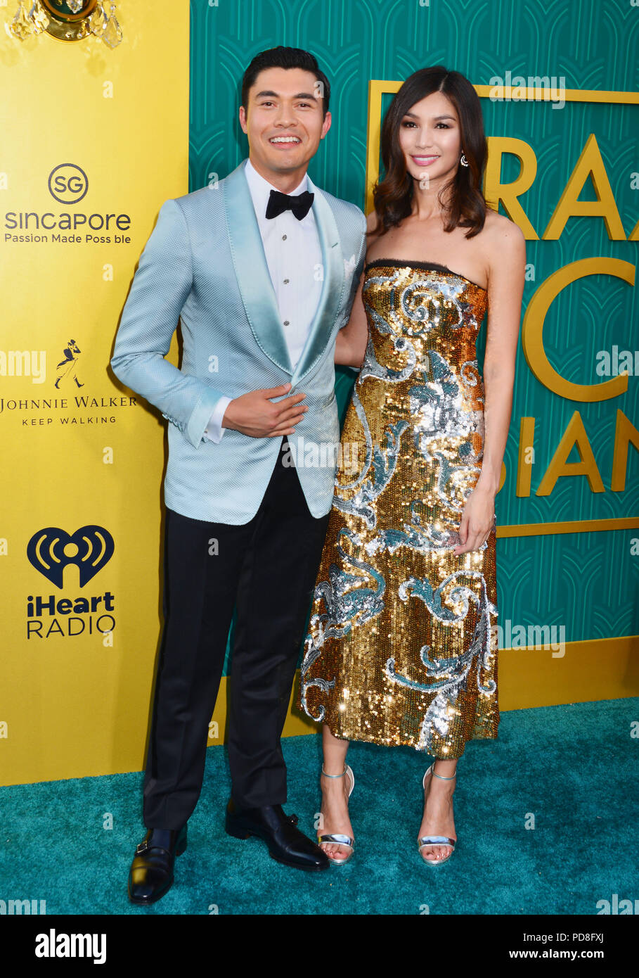 Los Angeles, USA. 7th August 2018. Henry Golding and Gemma Chan 127 ...