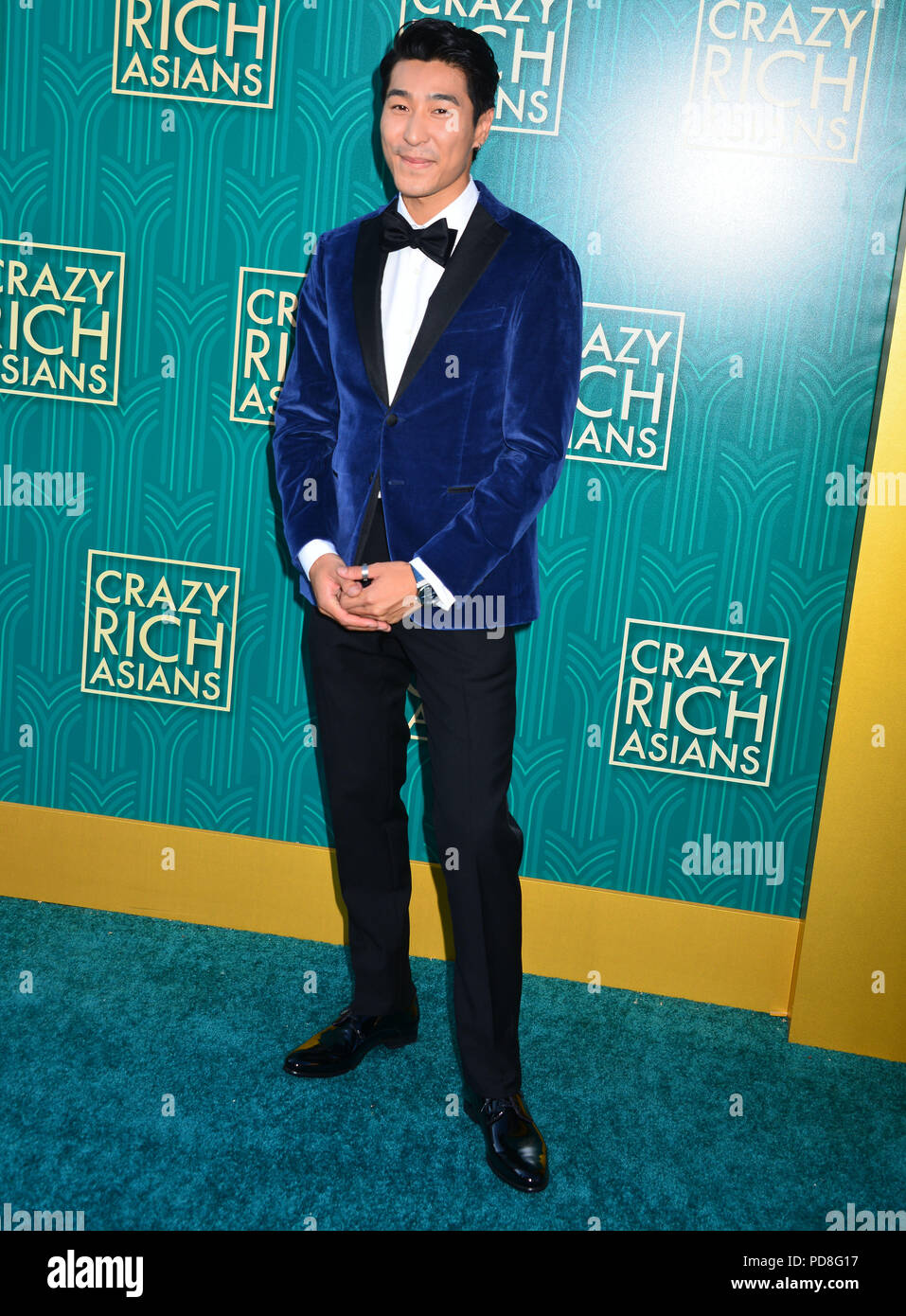 Los Angeles, USA. 7th August 2018. Chris Pang arrives at the Warner ...