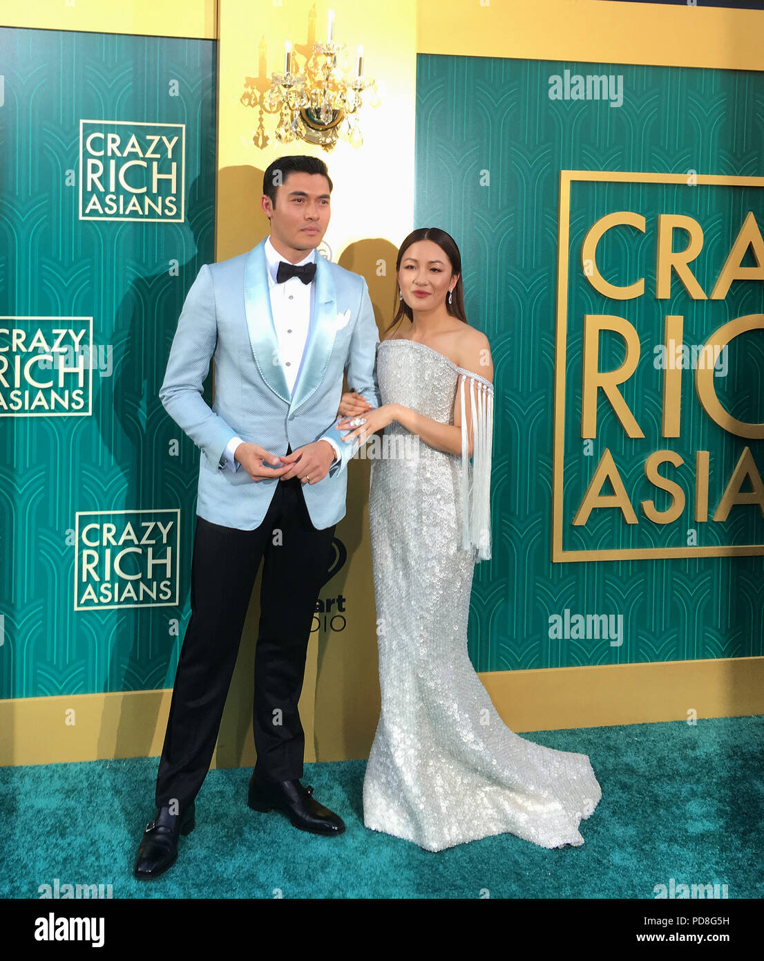 Los Angeles, USA. 7th August 2018. Henry Golding and Constance Wu 111 ...