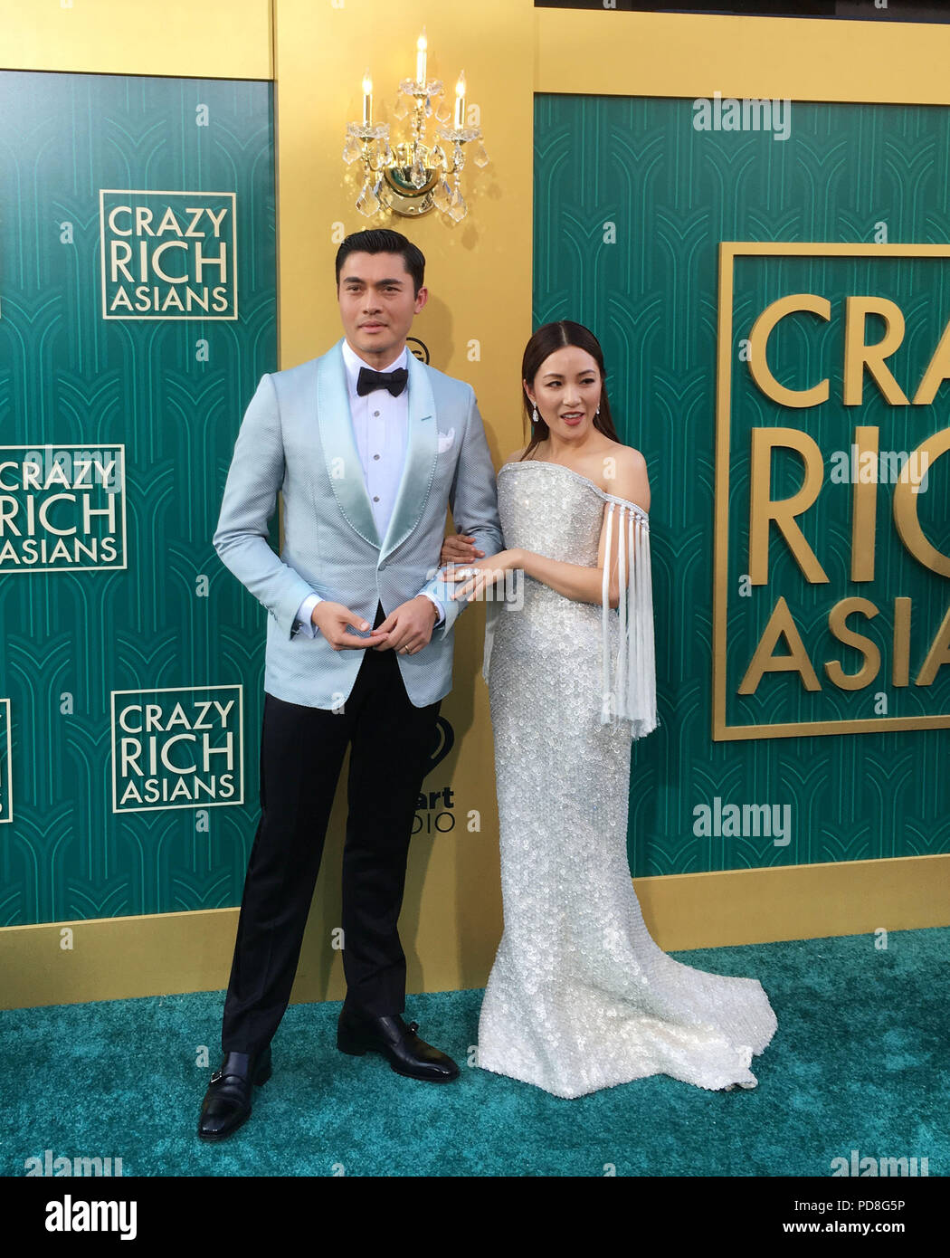Los Angeles, USA. 7th August 2018. Henry Golding and Constance Wu 115 ...