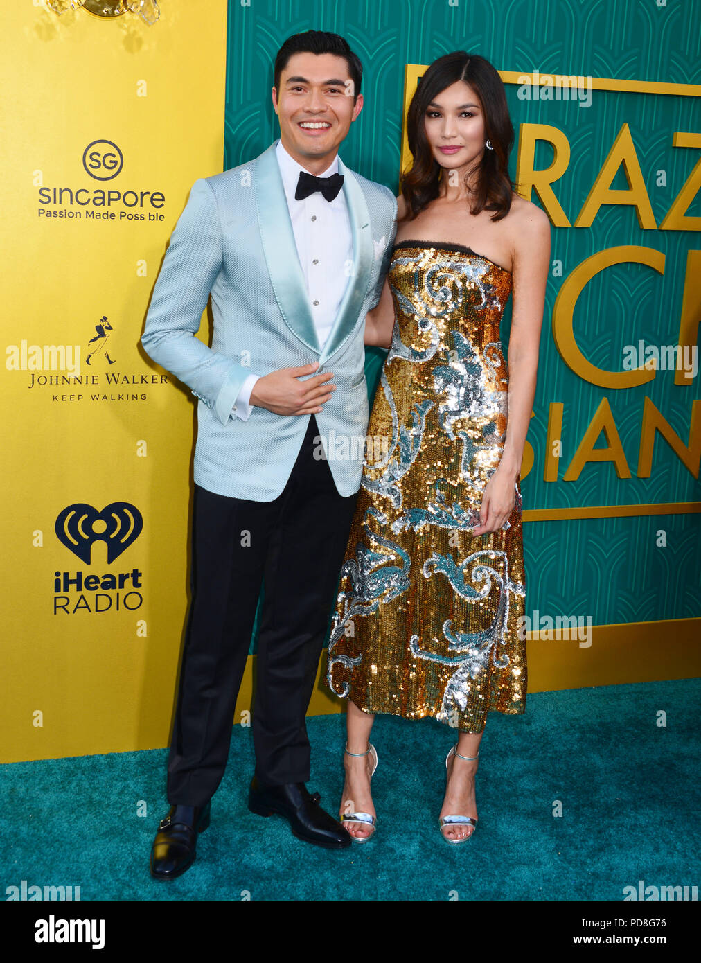 Los Angeles, USA. 7th August 2018. Henry Golding and Gemma Chan 129 ...