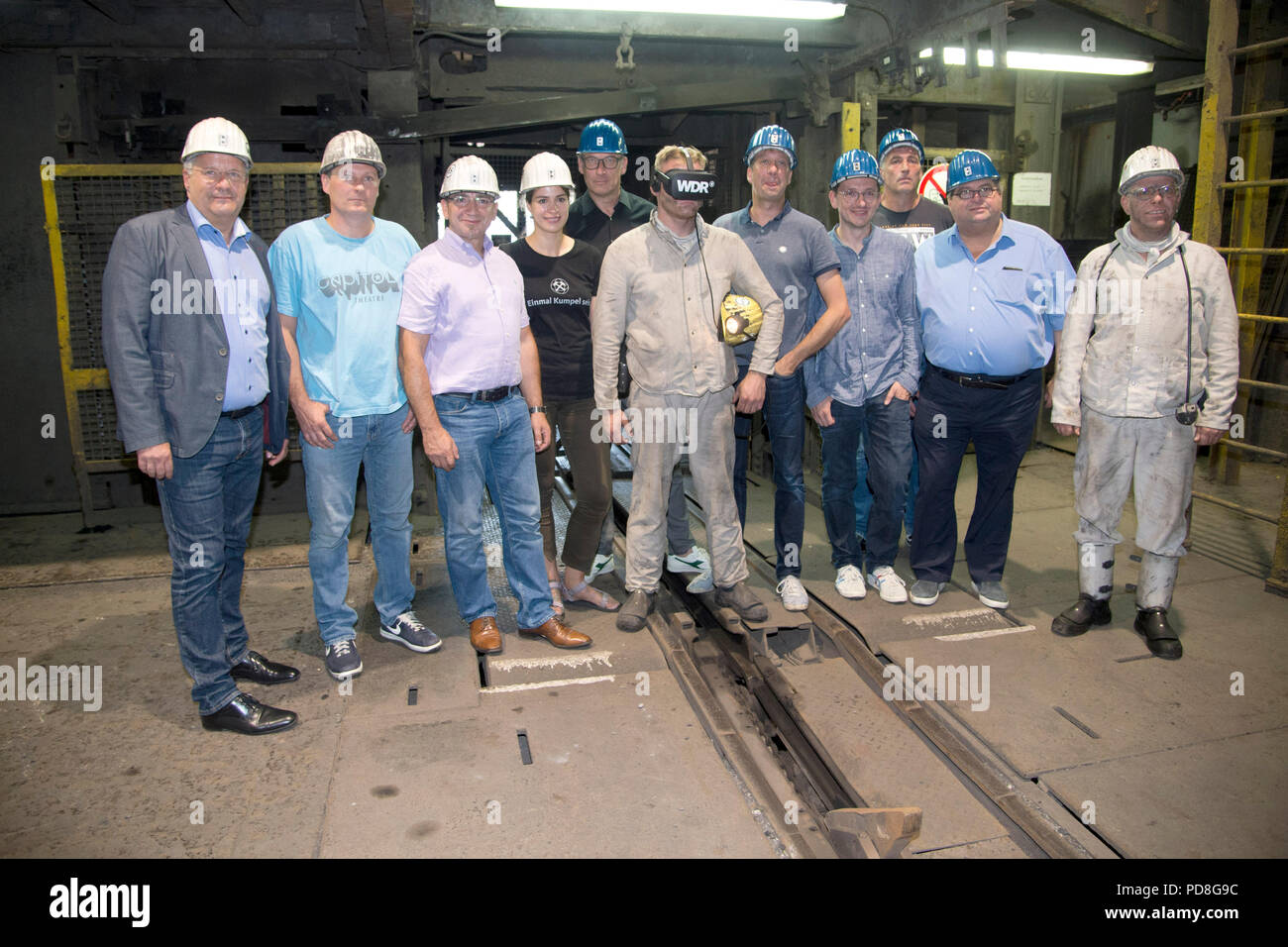 Bottrop, Deutschland. 07th Aug, 2018. 360 degree mine, virtual tour of ...