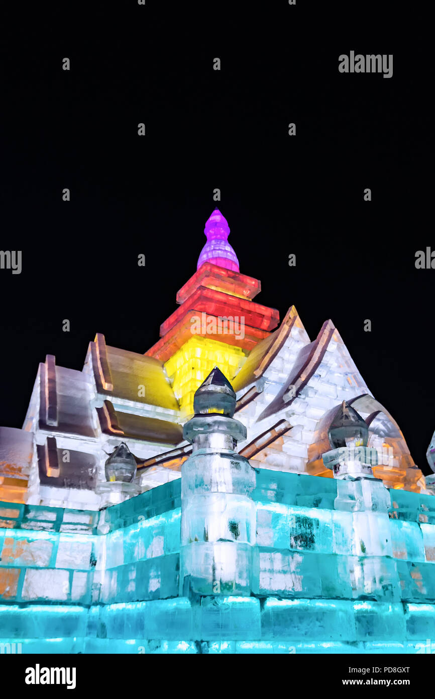 Shenzhen, Shenzhen, China. 8th Aug, 2018. Harbin, CHINA-Various ice ...