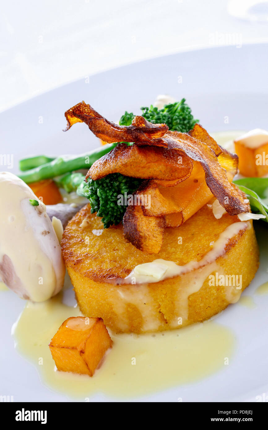plated vegetarian main meal Stock Photo - Alamy