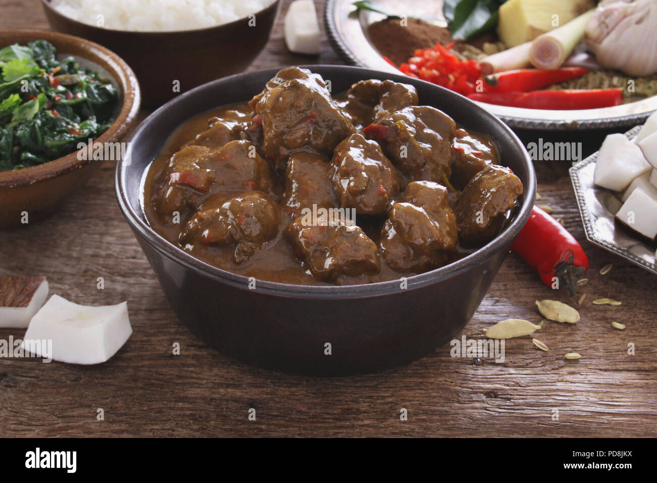 traditional indian curry meal Stock Photo - Alamy