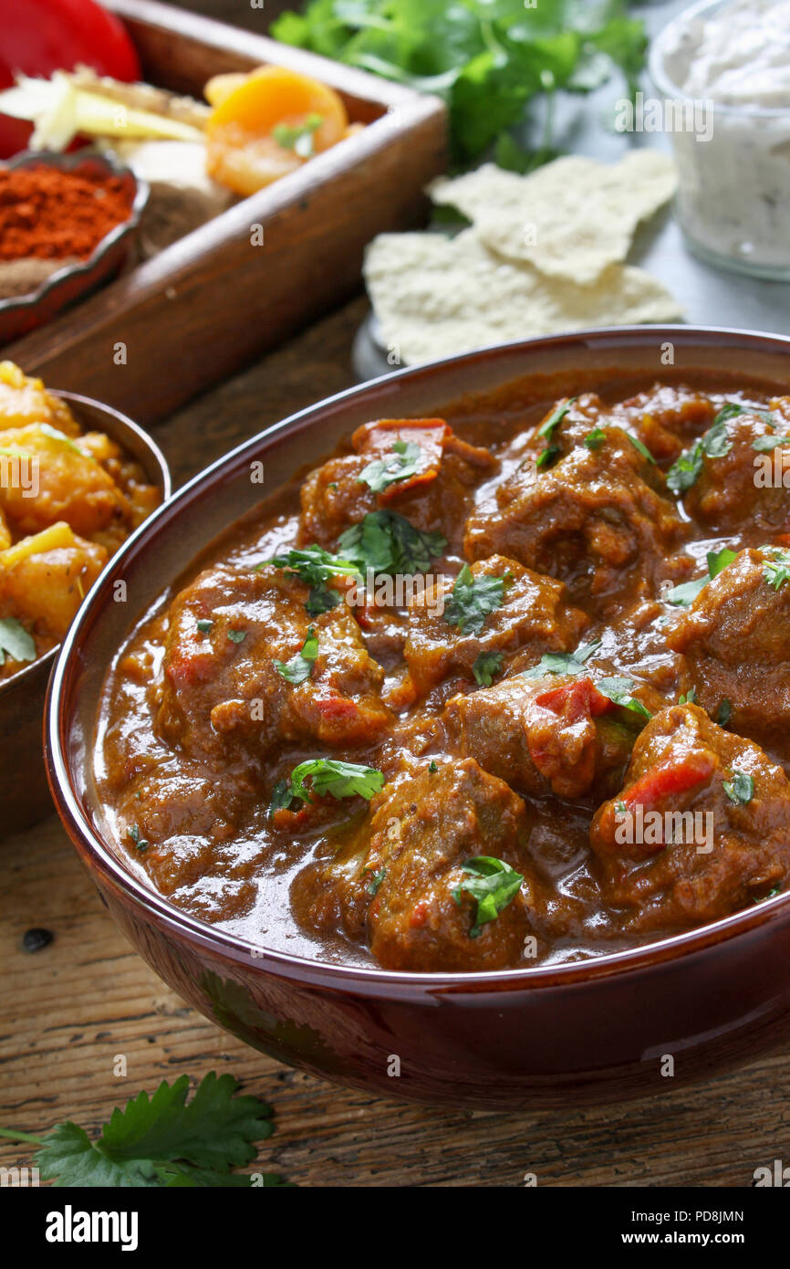 traditional indian curry meal Stock Photo - Alamy