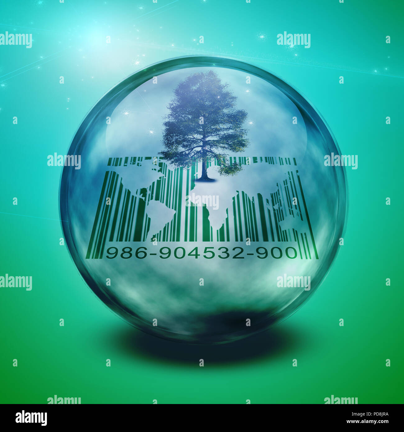 Tree barcode hi-res stock photography and images - Alamy
