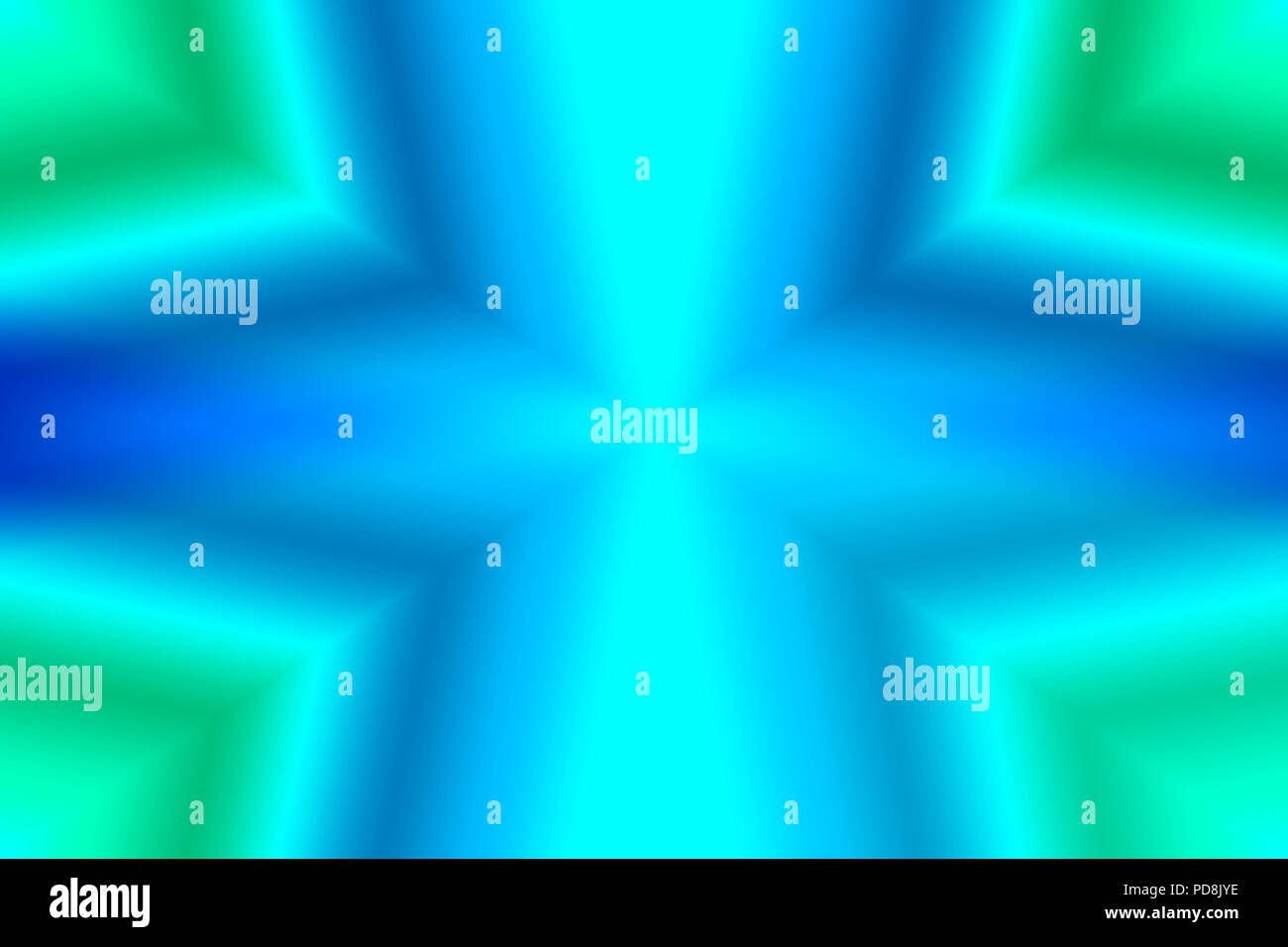 Blue and green gradient flower power background Stock Photo - Alamy