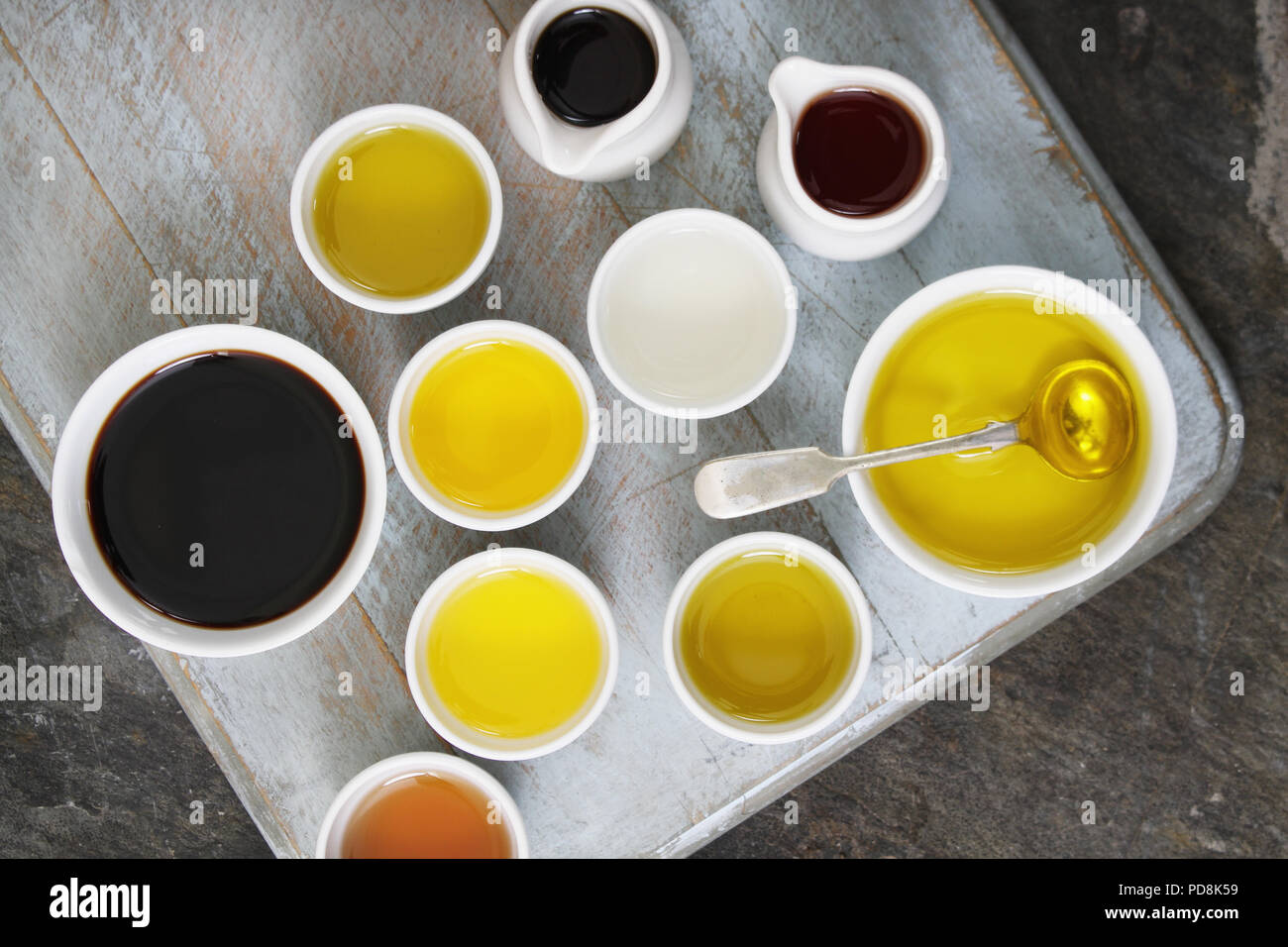 olive oil selection Stock Photo - Alamy
