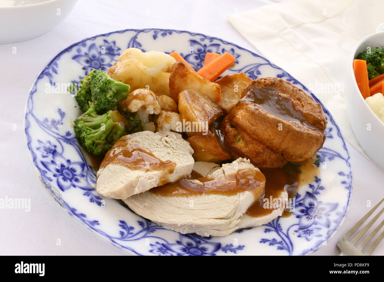 plated chicken main meal Stock Photo - Alamy
