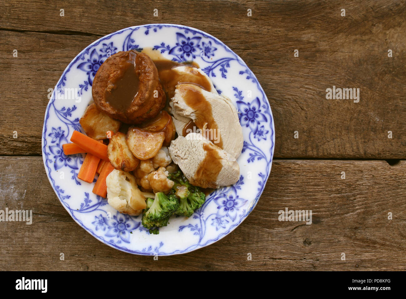 plated chicken main meal Stock Photo - Alamy