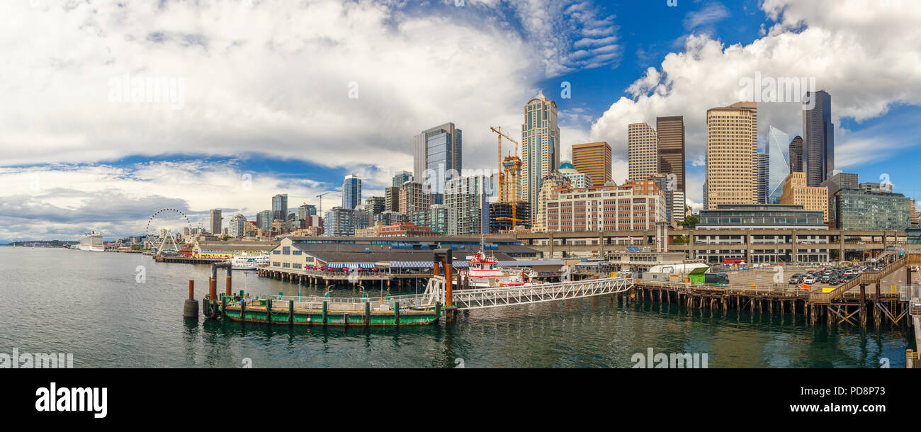Panoramic view seattle skyline from hi-res stock photography and images ...