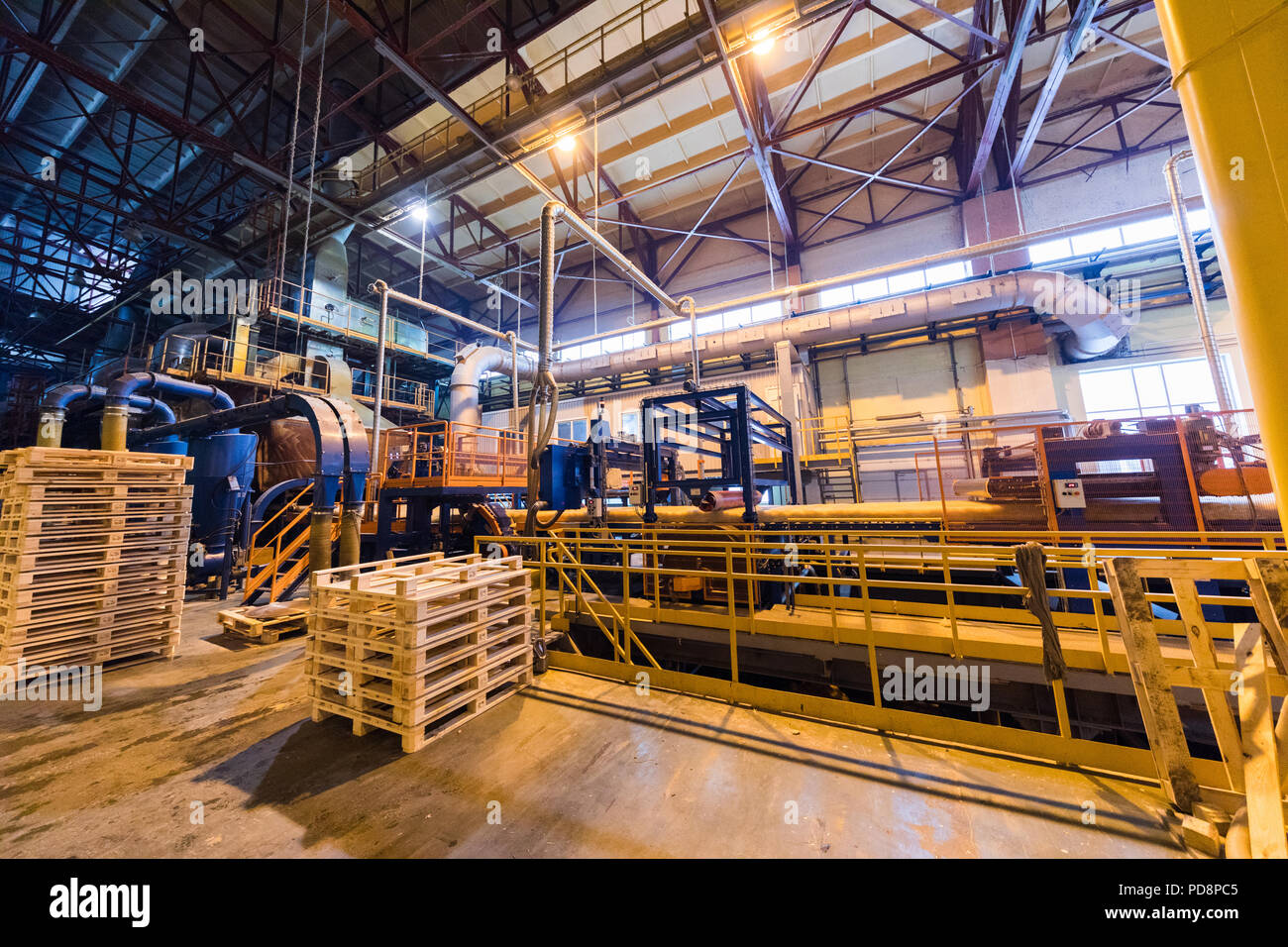 Manufacturing factory, heavy industry machinery Stock Photo - Alamy