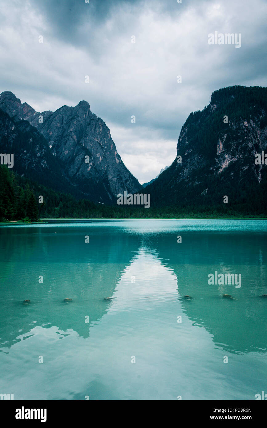 Dobbiaco lake hi-res stock photography and images - Alamy