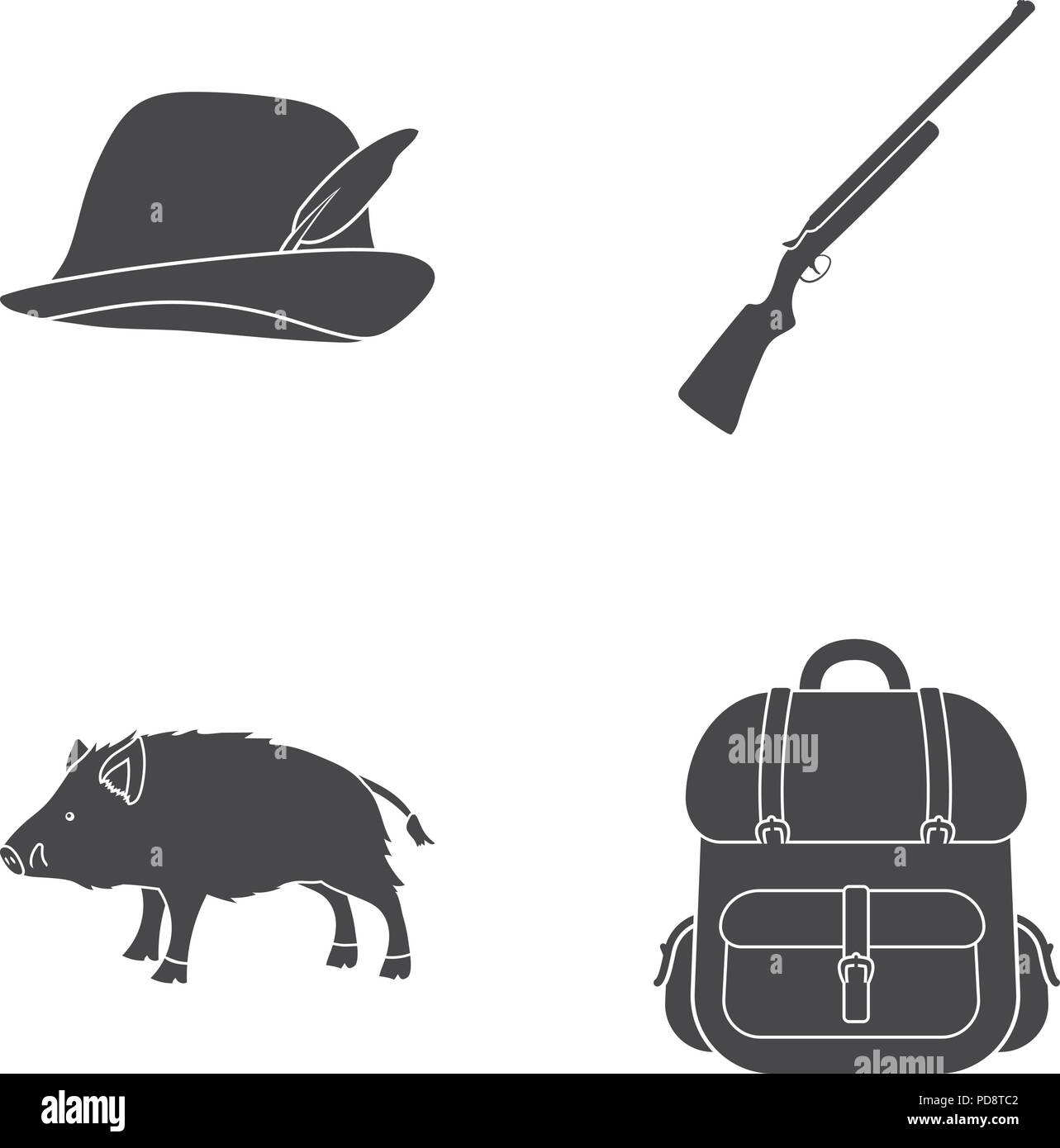 backpack,black,boar,collection,equipment,feather,hat,hobby,hunter ...