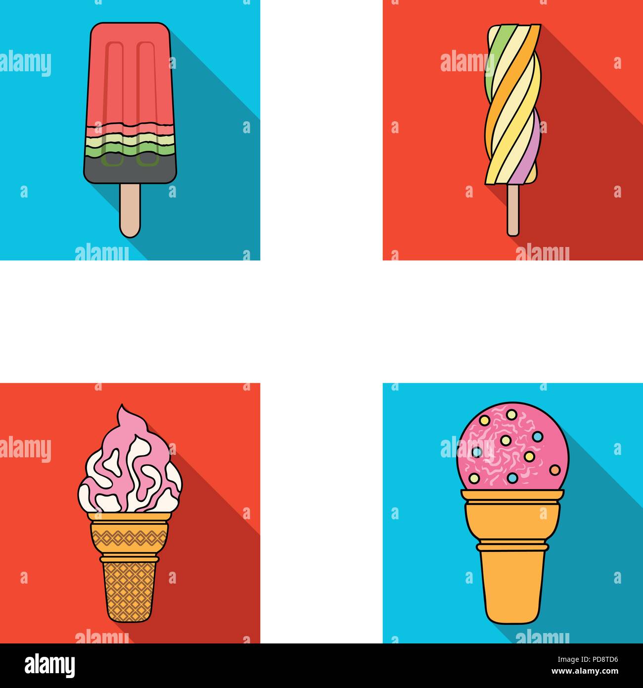 collection,cone,delicious,dessert,flat,food,freshness,frozen,ice cream ...