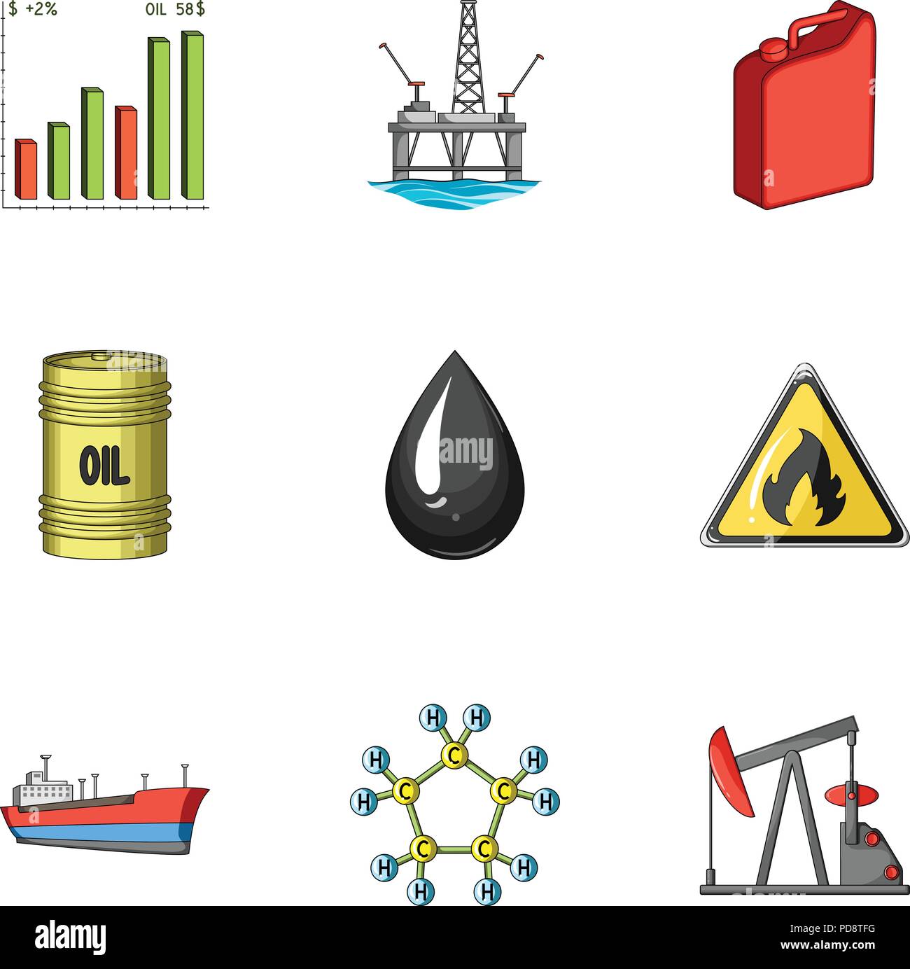 Oil rig, pump and other equipment for oil recovery, processing and ...