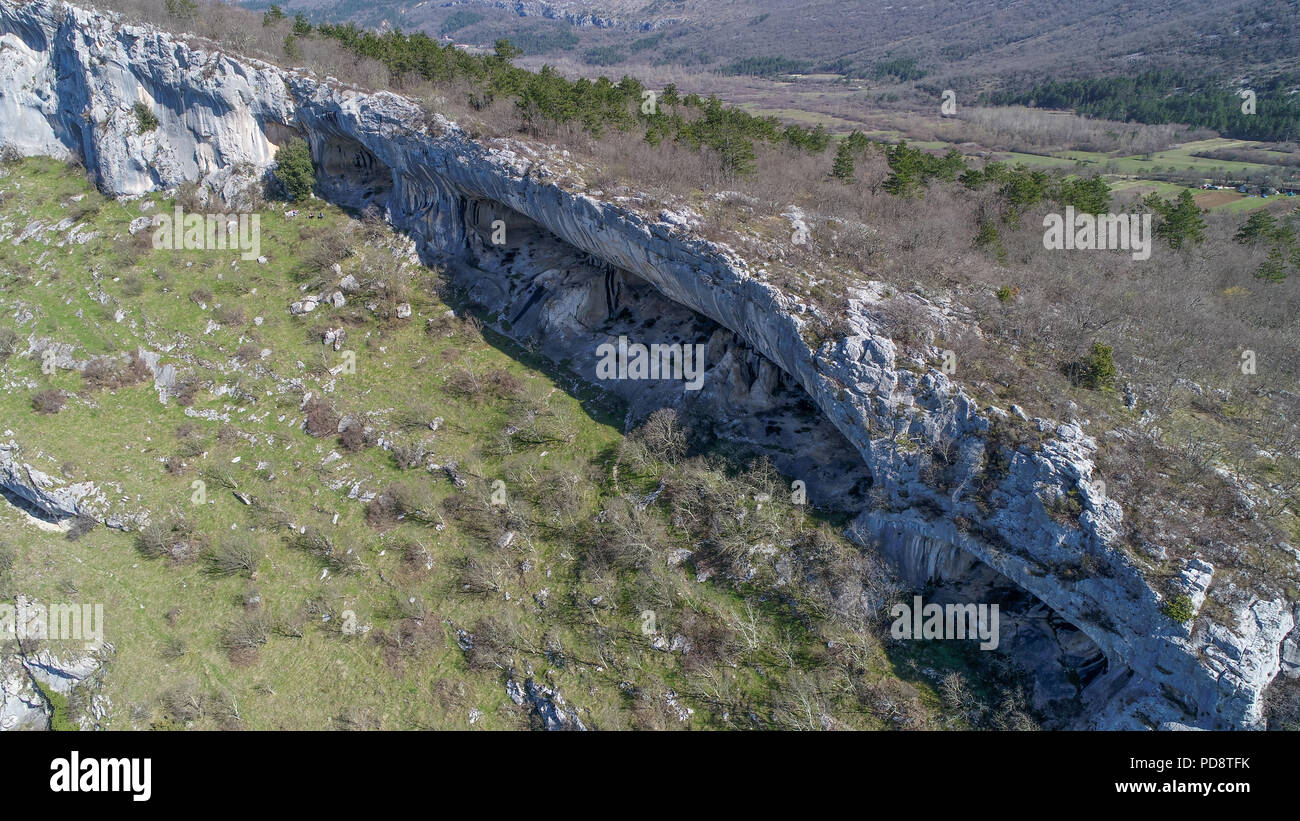 Rock shelter (abri) of Veli Badin is a shallow cave-like opening at the ...